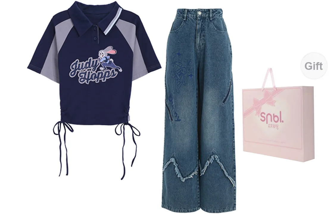 Snbl Forest Women's Tribe X Disney Co-brand Casual Suits Women's - POIZON