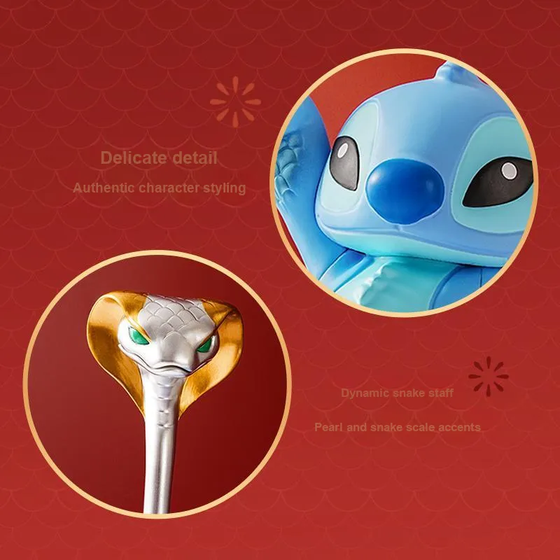 M&G SHOP Disney Stitch Snake Year Collection Staff Lilo & Stitch Chibi ...
