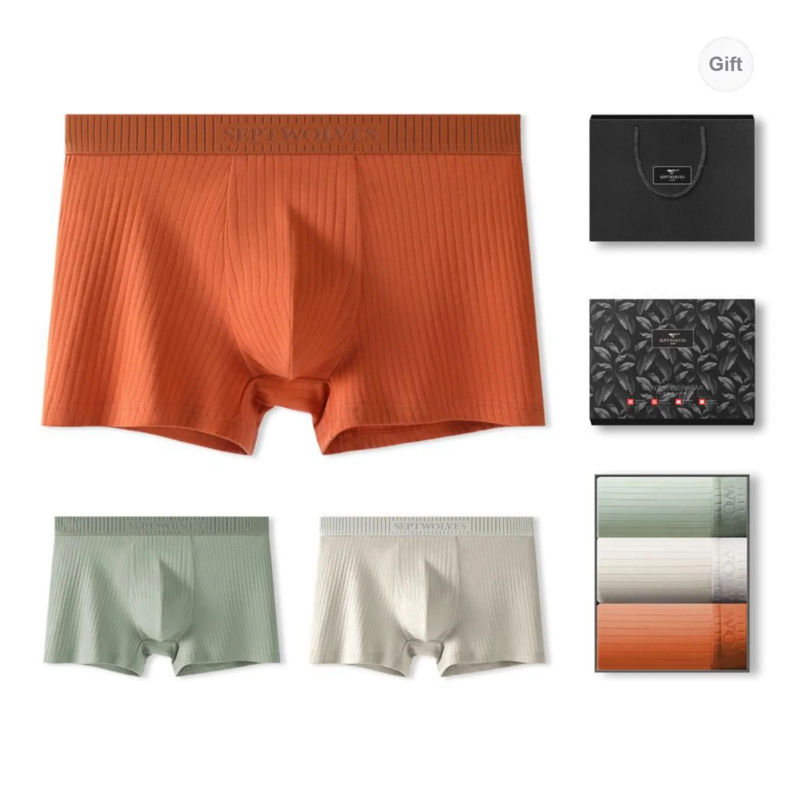 SEPTWOLVES Men Underwear Gift Boxes - POIZON