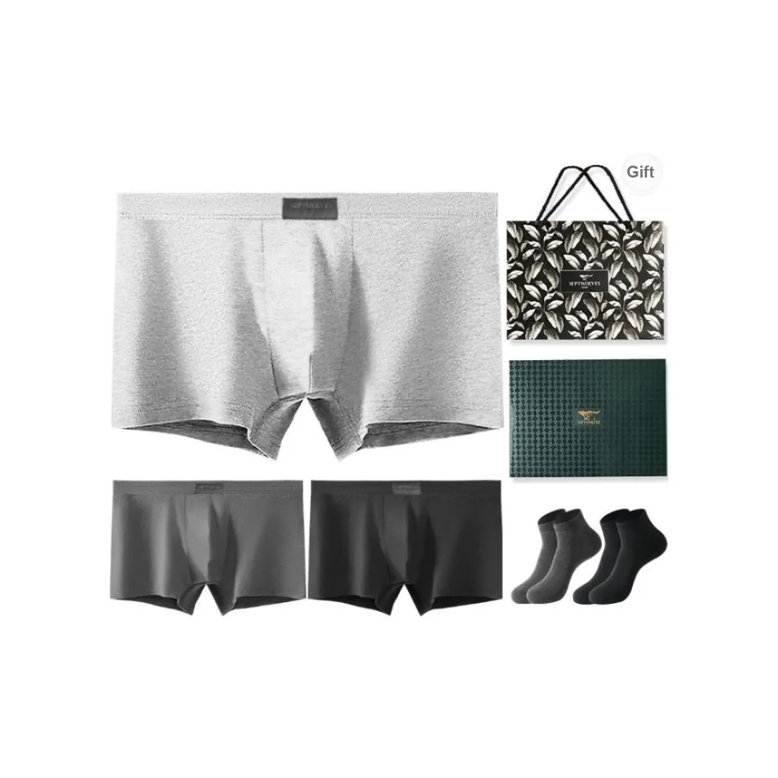 SEPTWOLVES Men Underwear Gift Boxes - POIZON