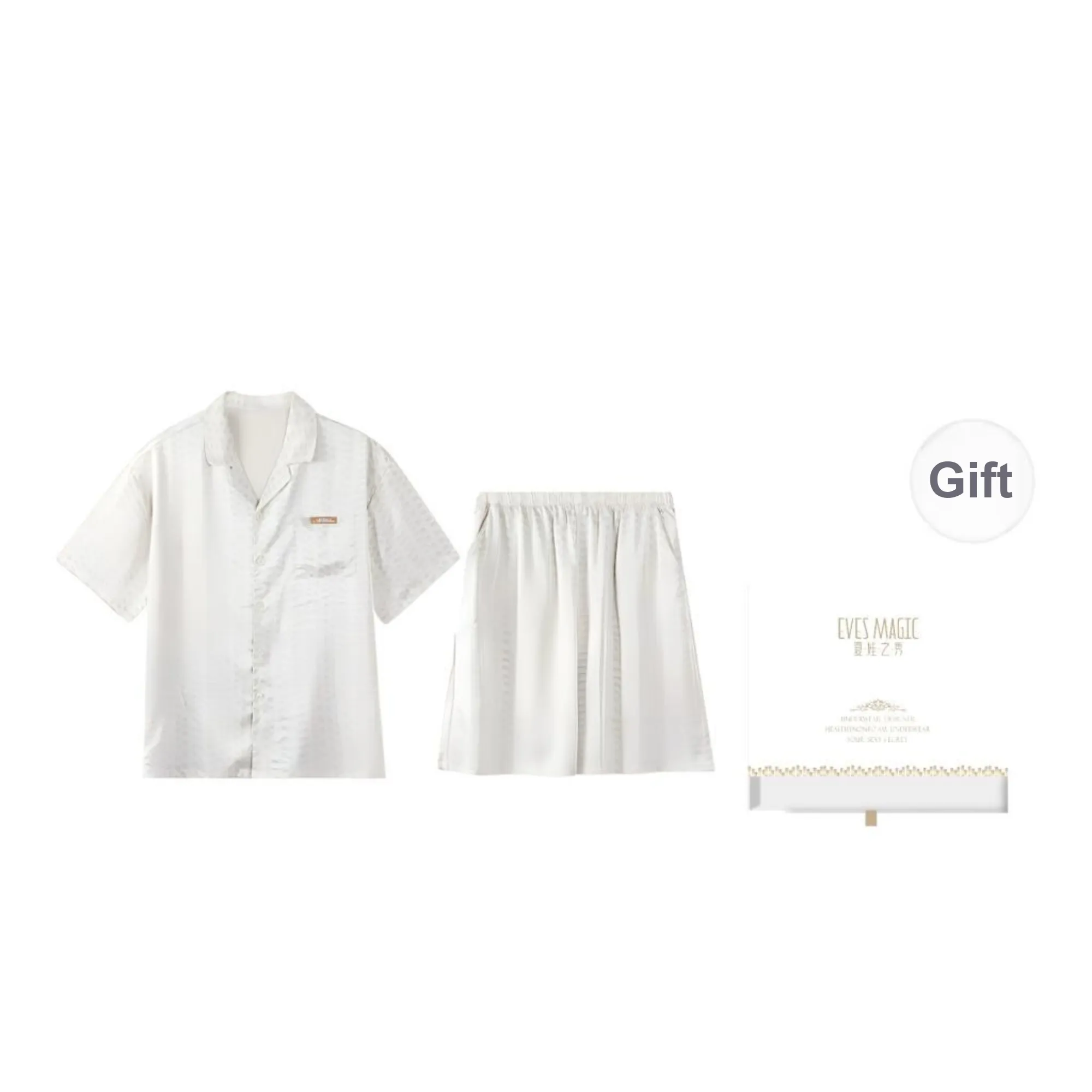XIA.WA.ZHI.XIU Pajama Set Men's Gift Box Set Image Color - POIZON